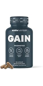 Amazon.com: Scale Nutrition Gain | Appetite Booster, Muscle Growth ...