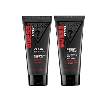 Guess Grooming Effect Clean Face Wash 200ml & Effect Hair & Body Wash ...