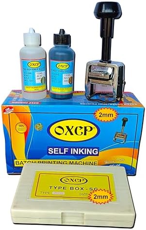OXCP (2mm) Heavy Duty Super Fast Hand Batch Coding and Date Printing ...