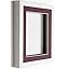 Frame Company White 7x5 inch Box Frame With White Mount for Image 4x3 ...