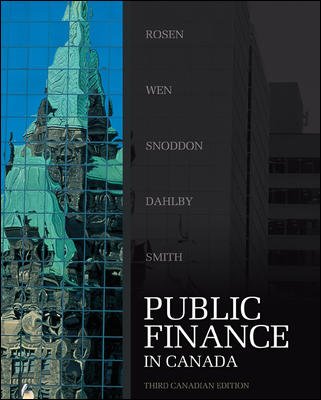 Public Finance in Canada: Rosen, Harvey, Dahlby, Beverly George, Smith ...