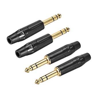6.35 mm Stereo Male Jack Connector to Solder Audio Video Guitar Power ...