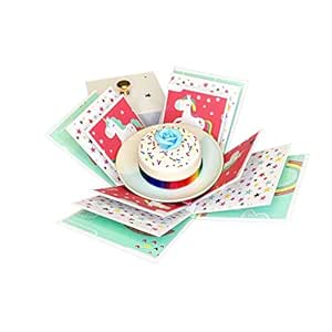 Amazon.com : Cake with Unicorn Explosion Gift Box (Chocolate) : Grocery ...