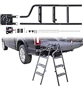 Amazon.com: POKIAUTO 42" Foldable Pickup Truck Tailgate Ladder with ...