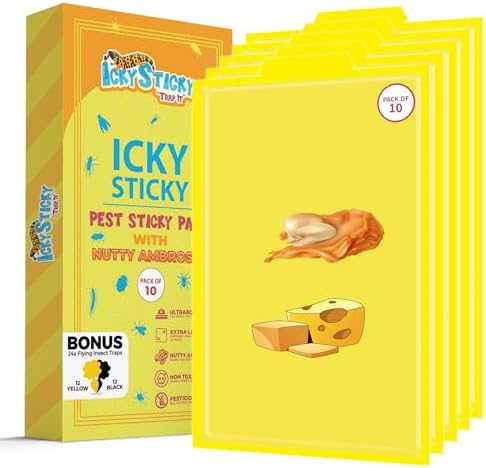 10 PACK Sticky Traps Large Extra Strong Sticky Traps Glue Pads - With ...