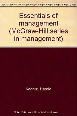 Buy Essentials of Management (Management S.) Book Online at Low Prices ...