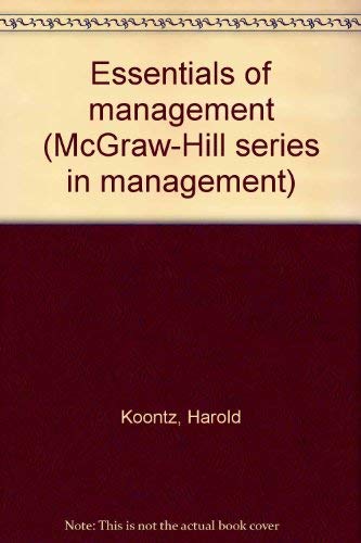 Essentials of management (McGraw-Hill series in management): Harold ...
