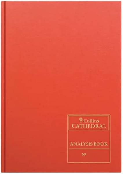 Collins Cathedral Analysis Book 7 Cash Columns 96 Pages 811107/3,Red ...