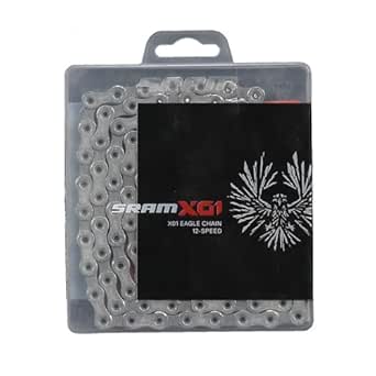 Sram PC X01 Eagle Hollow Pin 126 Links Power Lock 12-Speed Chain ...