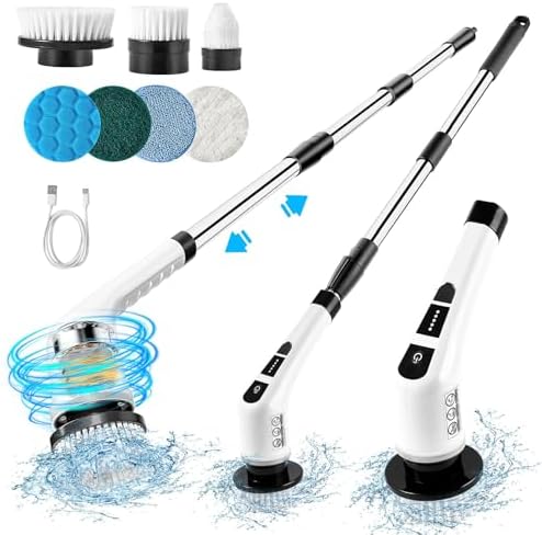 Amazon.com: Electric Spin Scrubber, 400 RPM Electric Bathroom Scrubber ...