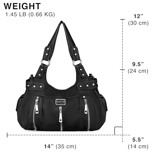 Scarleton Purses for Women Large Hobo Bags Washed Vegan Leather ...