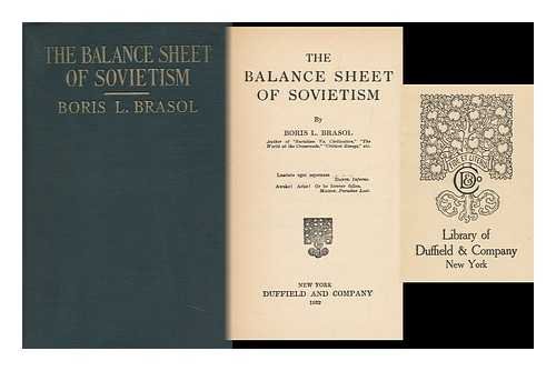 Amazon.fr - The Balance Sheet of Sovietism - Brasol, Boris Leo (1885 ...