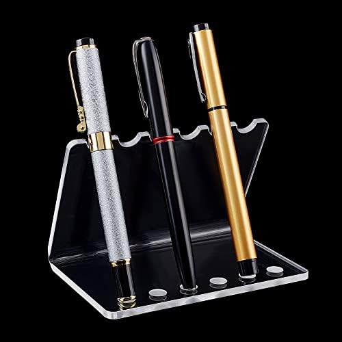 PH PandaHall Pen Stands Displays, 6 Holes Clear Pencil Stands Acrylic ...