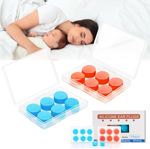 Amazon.com: STSAIL 12PCS Silicone Ear Plugs Soft Silicone Ear Plugs for ...
