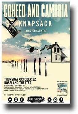 Amazon.com: Coheed and Cambria Poster - Concert Promo Flyer Color ...