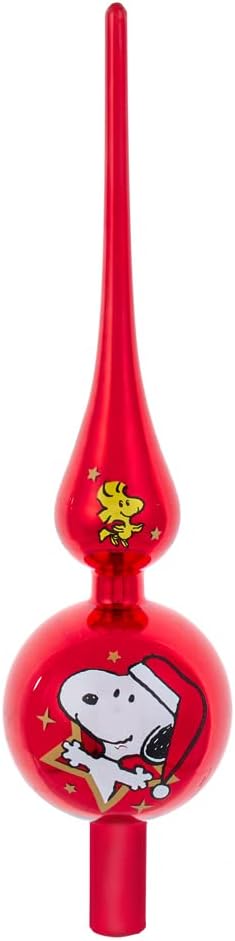 Amazon.com: Peanuts Santa Snoopy Tree Topper : Home & Kitchen