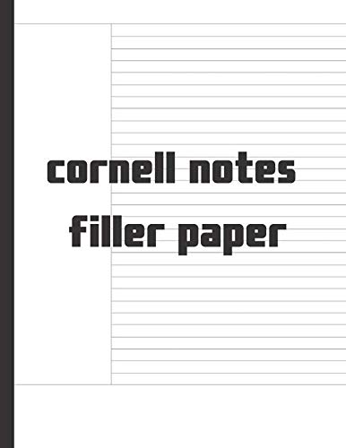 cornell notes filler paper: Blank Lined Cornell Note Taking System ...