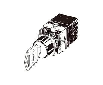 Amazon.co.jp: OMRON A165K-T3ML-2S Key-shaped Selector Switch (Separated ...