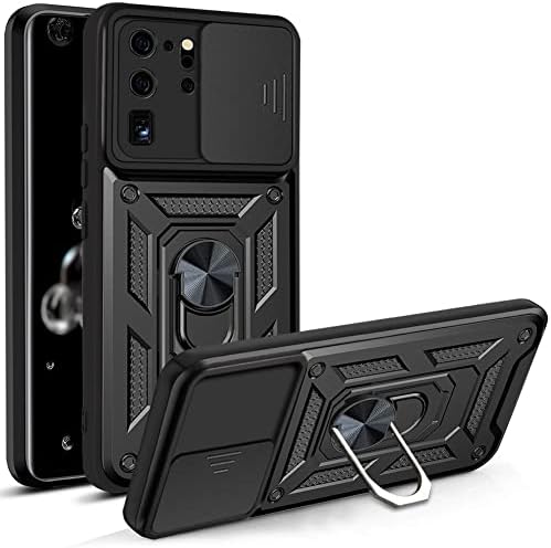 PENGPAI Funda para Samsung Galaxy S22 Ultra Case Uso Rudo Acrílico Protector cámara Soporte ...