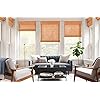 Amazon.com: LazBlinds No Tools No Drill Cordless Bamboo Roman Shades ...