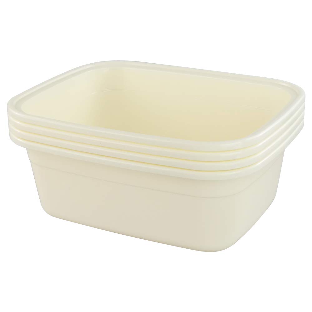 HOMMP 12 Quart Plastic Small Dishpan/Wash Basin, 4-Pack : Amazon.in ...