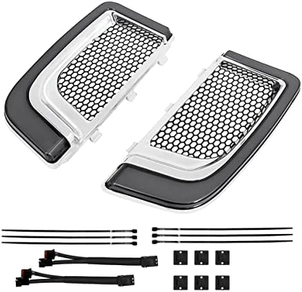 Amazon.com: HDBUBALUS Motorcycle Lower Grills Leg Fairing Light LED ...