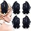 Amazon.com: ANCIRS 4 Pack Feather Hair Clips for Women, Fly-Wing Shape ...