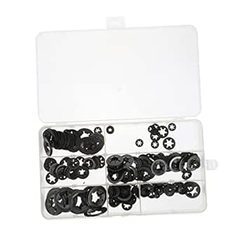 Amazon.co.jp: Mobestech 780 Pcs Hole Washer Locking Fasteners Locking Clips Fasteners Internal ...