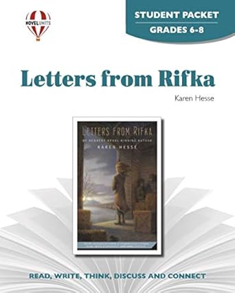 Letters from Rifka - Student Packet by Novel Units: Novel Units ...