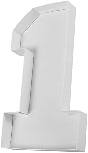 Amazon.com: Luxshiny Cardboard Number 1 Fillable Candy Box First ...