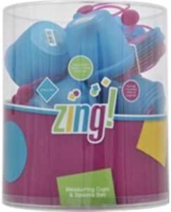 Amazon.com: Zing! Measuring Cups and Spoons 8 Piece Silicone Set Green ...