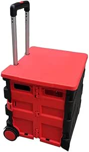 Amazon.co.jp: Syougen Folding Carry Cart, Shopping Cart, Container Carrier, Carry Cart, Load ...
