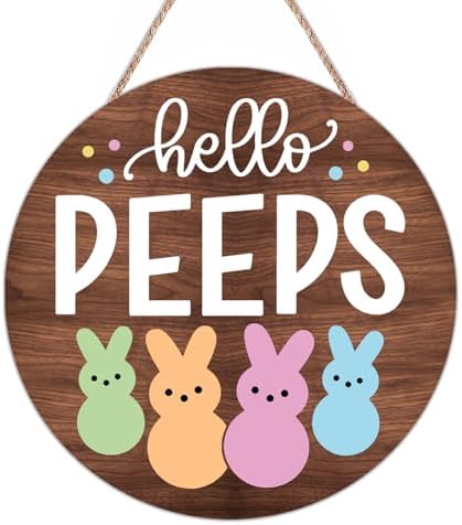 Amazon.com : LIN&BABAY Easter Door Decorations Bunny Decor, Easter ...