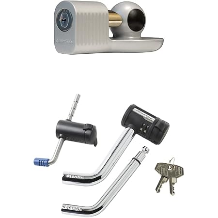 Amazon.com: Master Lock 377DAT Trailer Hitch Lock & Master Lock 2848DAT ...