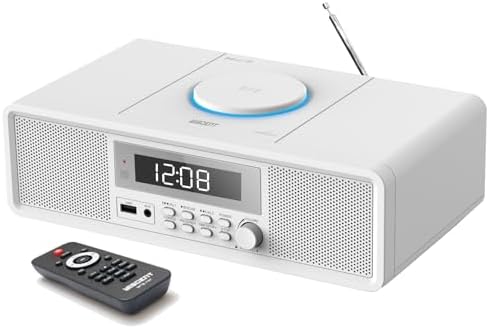 Amazon.com: KEiiD CD Player for Home with Bluetooth Stereo System ...