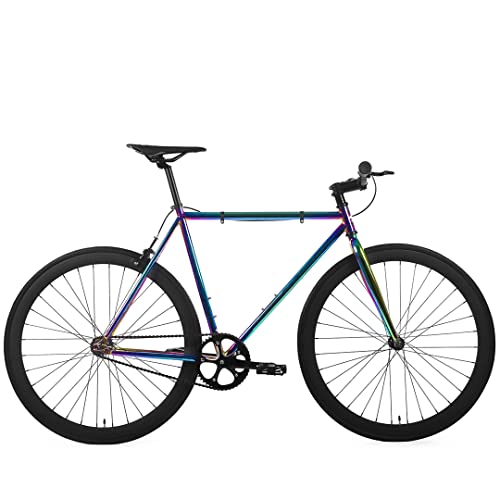 Golden Cycles Single Speed Fixed Gear Bike with Front & Rear Brakes ...