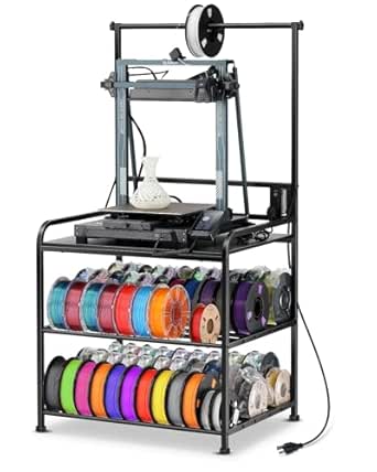 Amazon.com: AHOWPD 3D Printer Rack Filaments Storage - Rolling 3d ...