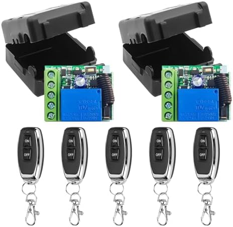 433Mhz Universal Wireless Remote Control Switch, DC 12V RF 1CH Channel ...