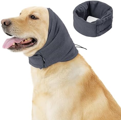 Dog Snood Ear Protectors Dog Ear Muffs Calming Hood Dog Neck and Ears ...