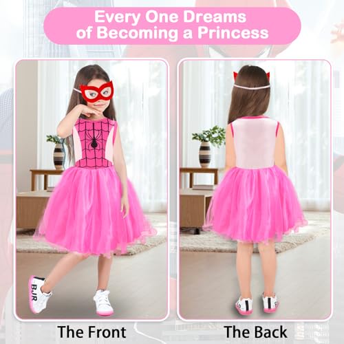 Princess Costumes for Girls, Spider Girl Costume Halloween Costume with ...