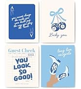 Amazon.com: okaxscm Navy Coquette Trendy Preppy Wall Art Prints Set of ...