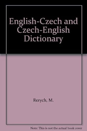 English-Czech and Czech-English Dictionary: M. Rerych: 9788071813859 ...