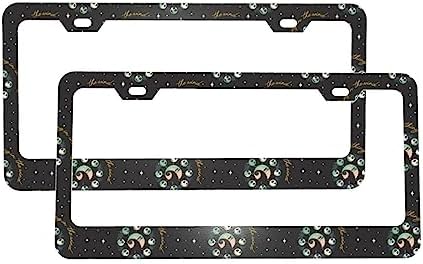 Amazon.com: Black Something in The Wind License Plate Frames, Aluminum ...