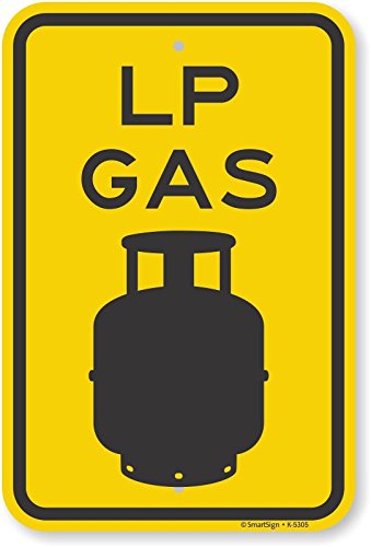 SmartSign “LP Gas” Sign | 12" x 18" 3M Engineer Grade Reflective ...