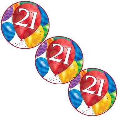 Amazon.com: 21ST Balloon Blast Sticker (24 Pieces) by Partypro : Toys ...