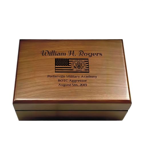 Amazon.com: Military Memory Box, Military Memorial Keepsake Box, Army ...