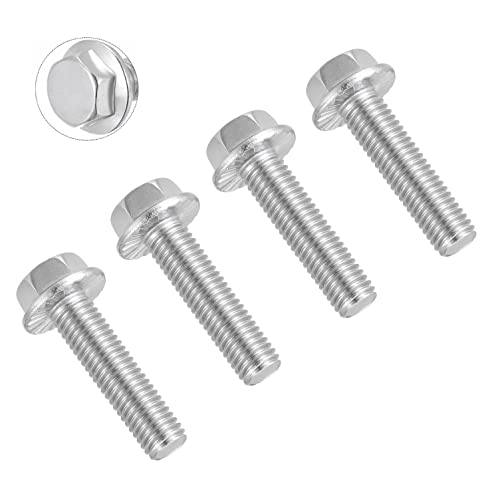 TERF M6 X 10mm Serrated Flanged Hex Head Bolt M6 (6mm) X 10mm Serrated ...