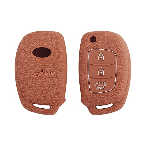 KeyZone Silicone Key Cover fit for Verna, i20, Xcent Flip Key Remote ...