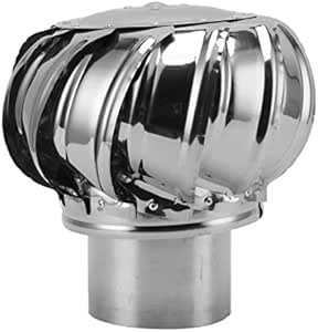 Roof Ventilator Stainless Steel Pipefit Turbines Cowl Chimney Pot Lid ...