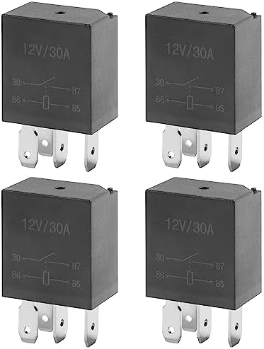 Amazon.com: AOCISKA 4 Packs 30A Starter Relay,4 Pin 12V Relay,Multi ...